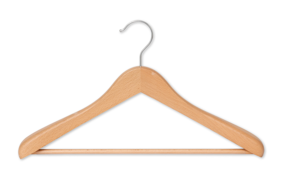 Edward Hanger with hook and bar Natural - Hangers - Bentley